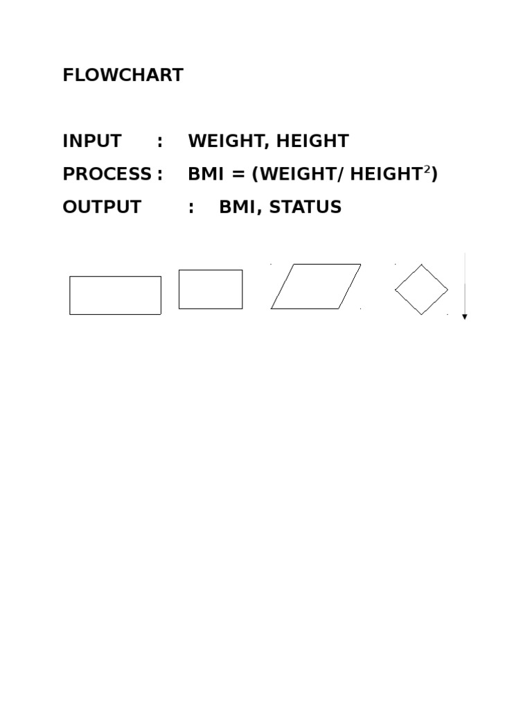 Flowchart Bmi | PDF