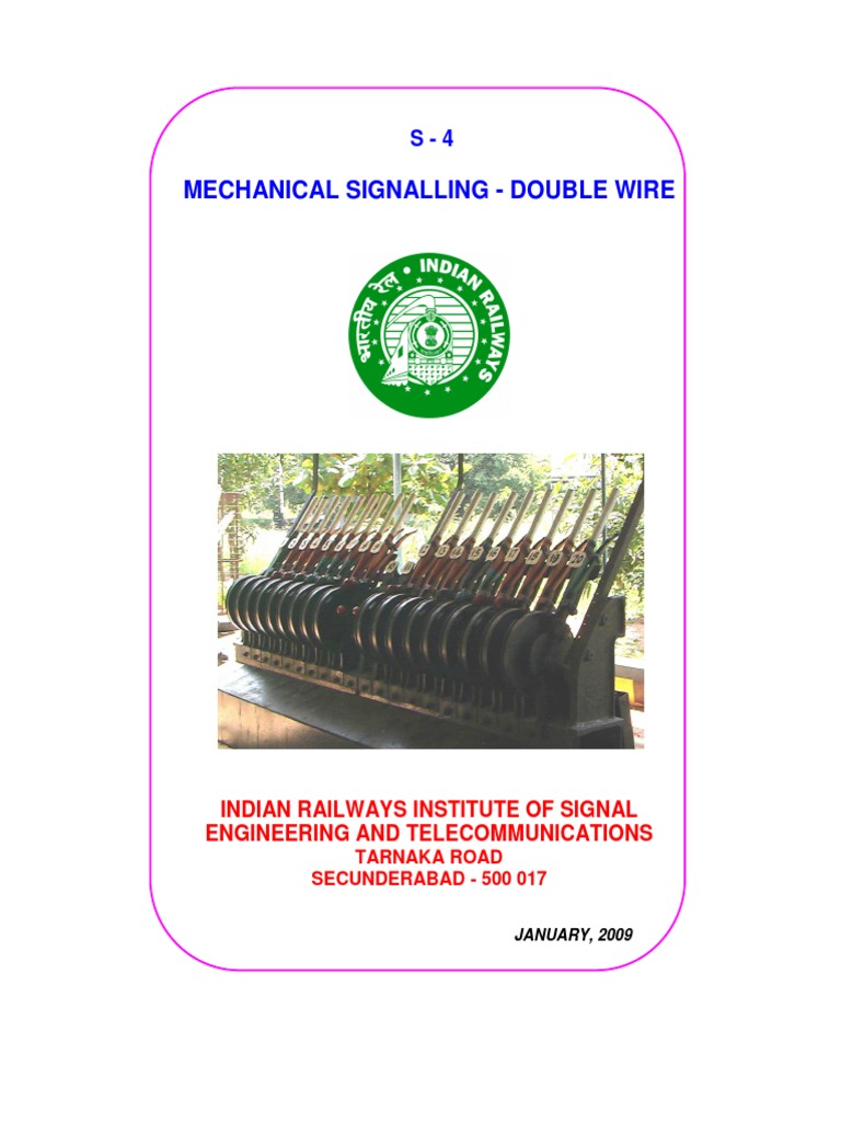 Mechanical Signalling - Double Wire | PDF | Clutch | Transmission Medium