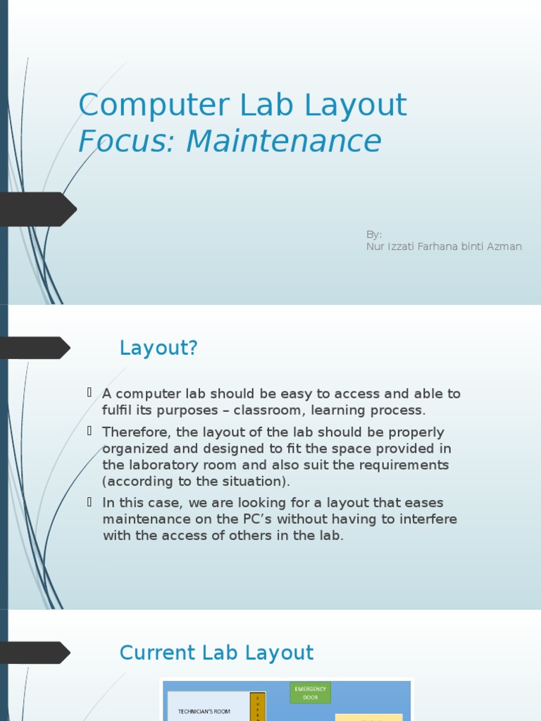 Computer Lab Layout - Izzati | PDF | Computers | Technology & Engineering