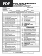 Weekly Fire Pump Inspection Guide | PDF | Pump | Diesel Engine