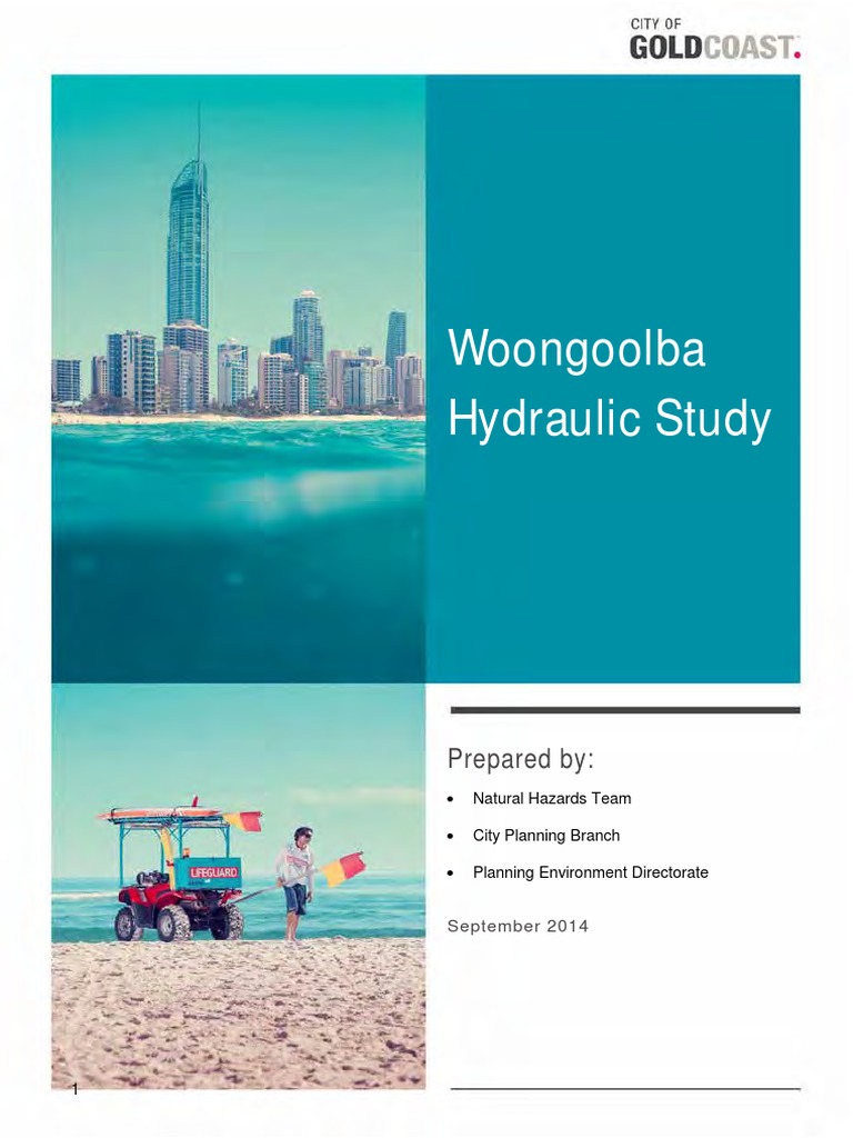 Woongoolba Hydraulic Study Report | PDF | Flood | Floodplain
