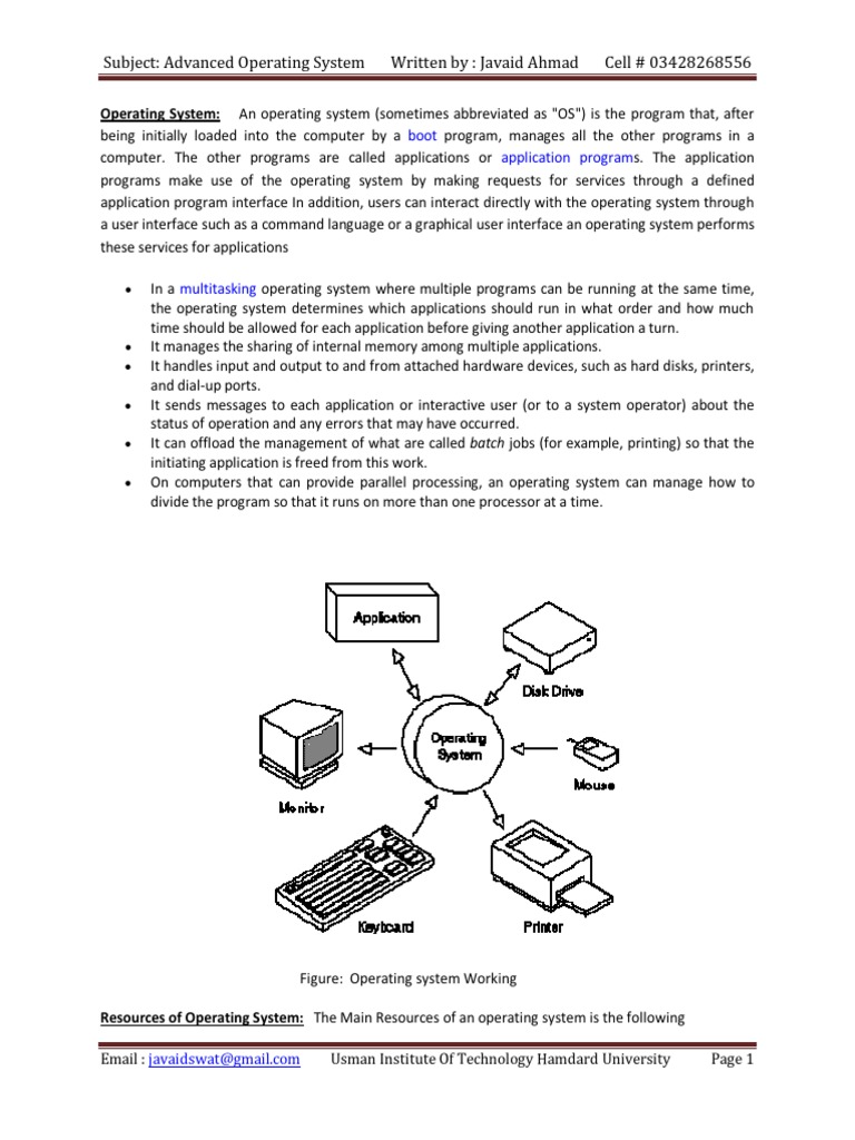 Advanced Operating System | PDF