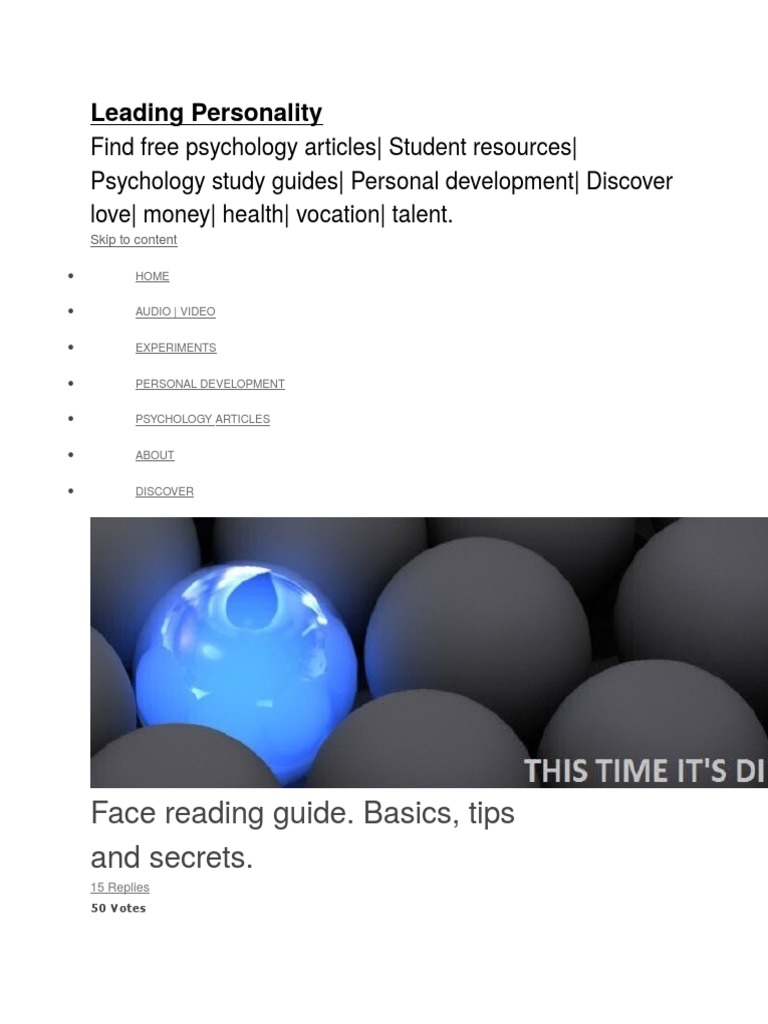 Face Reading Techniques Pdf Face Eyebrow