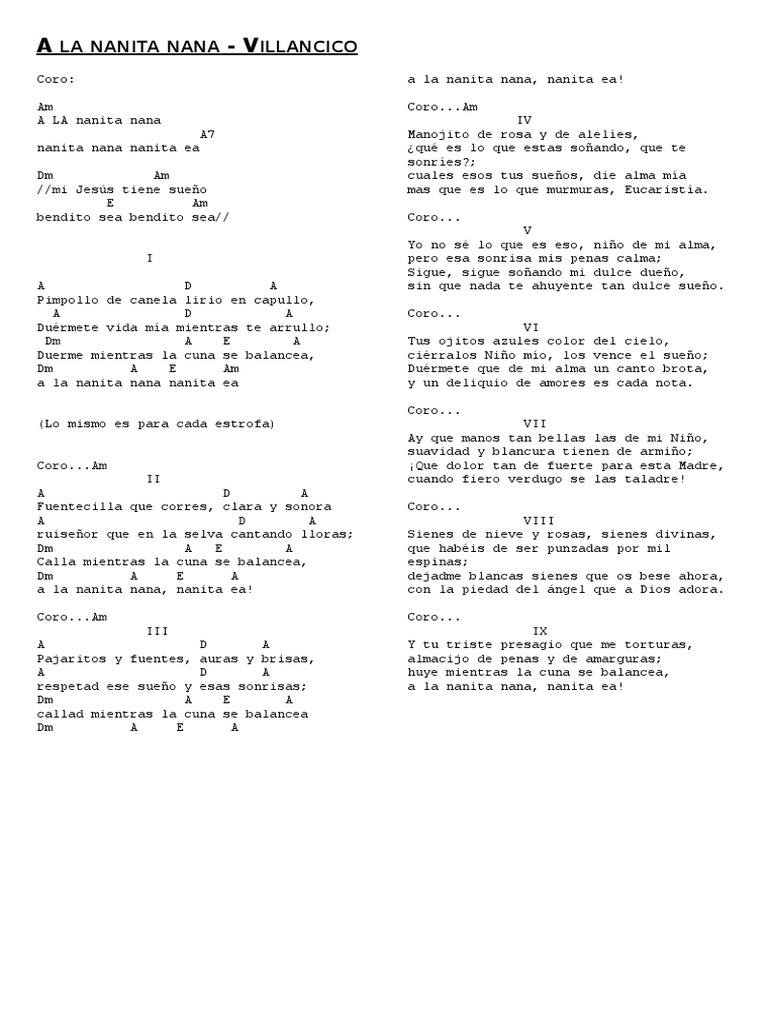 A La Nanita Nana | PDF