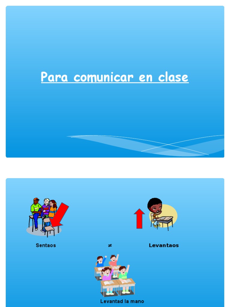 Comunicar en Clase Presentacion | PDF