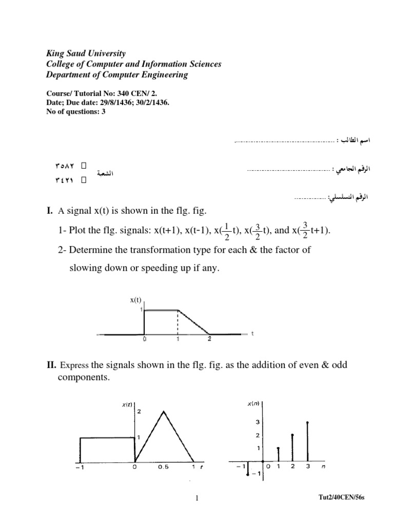 King Saud University College of Computer and Information Sciences ...