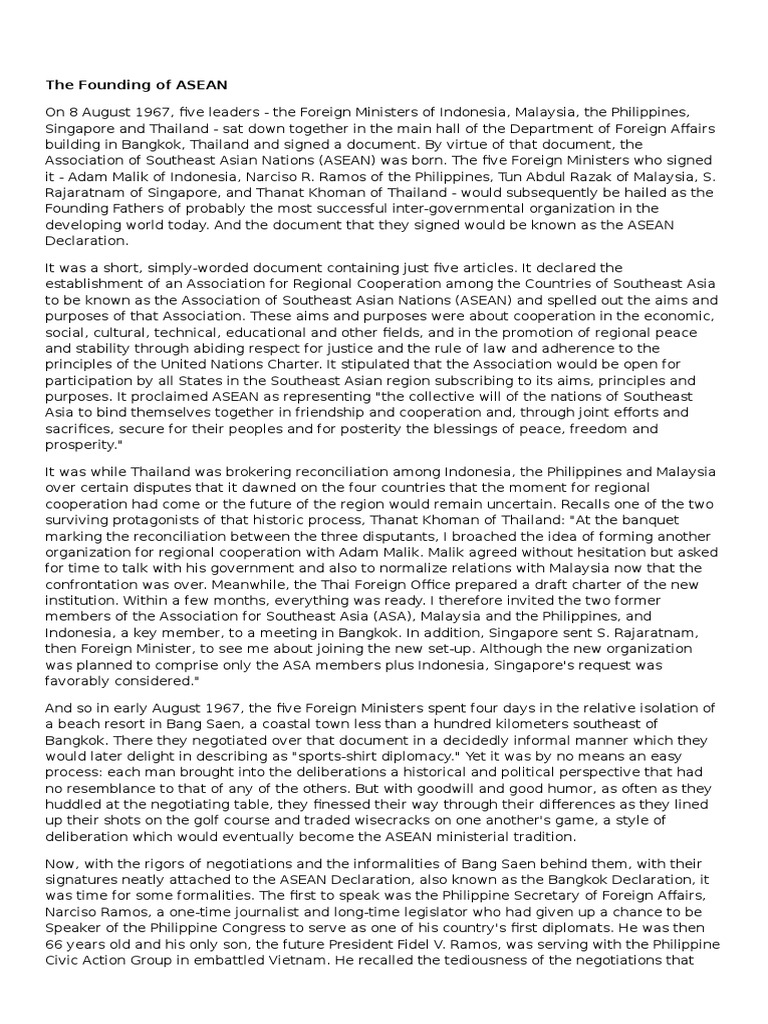 Asean Reviewer | PDF | Asean Free Trade Area | Association Of Southeast ...