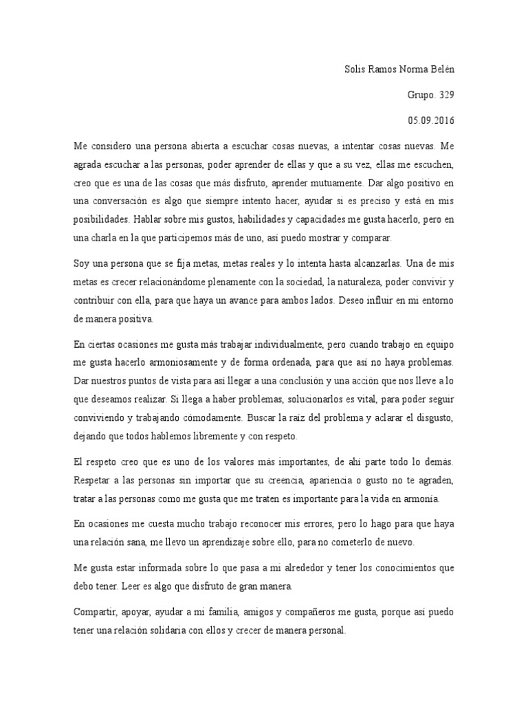 Redacción de Una Cuartilla | PDF | Relaciones personales, crianza y ...