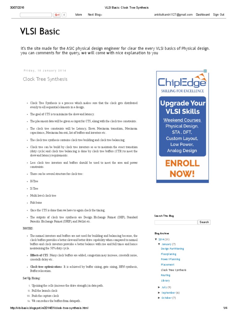 VLSI Basic - Clock Tree Synthesis | PDF | Electronic Engineering | Electronics