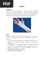 Tipos de Ferula en Miembro Inferior | PDF