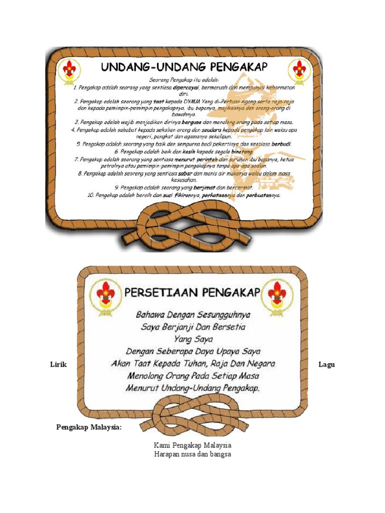 Bahan Asas Pengakap | PDF