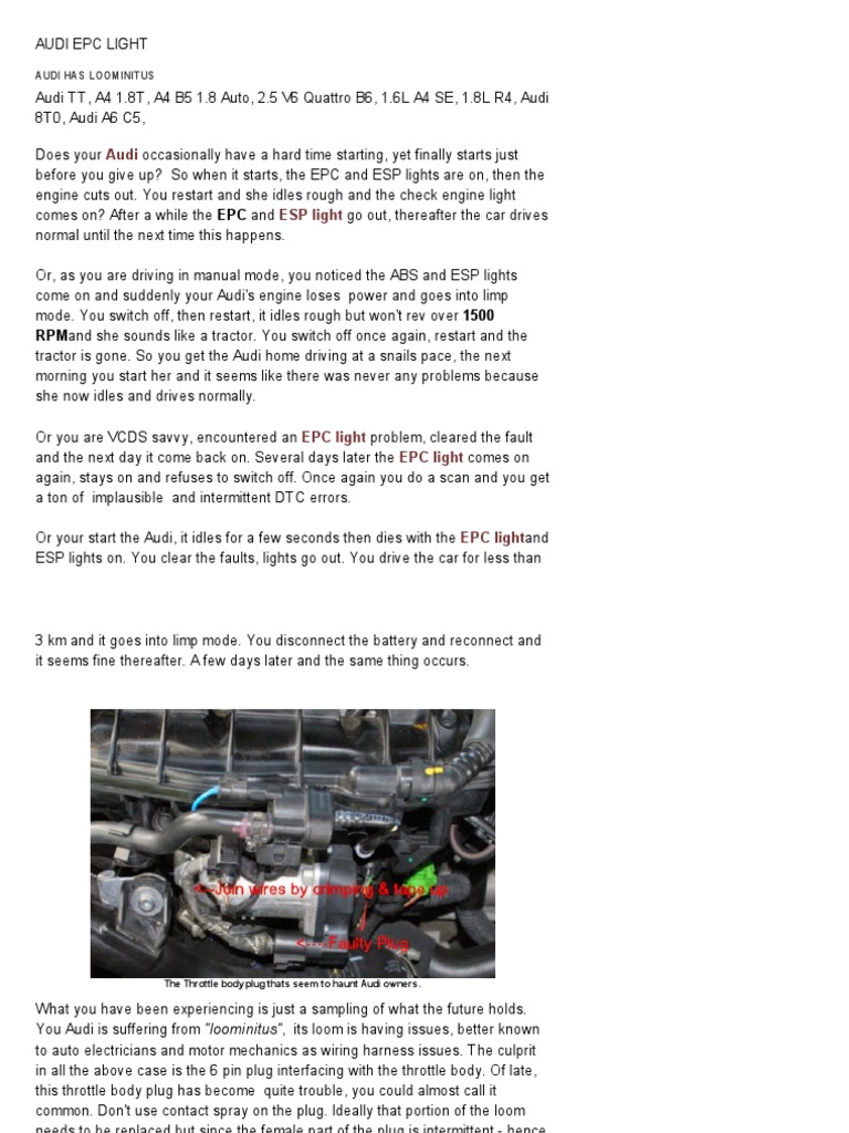 VW Polo - Audi Epc Light | Download Free PDF | Audi | Electrical Connector