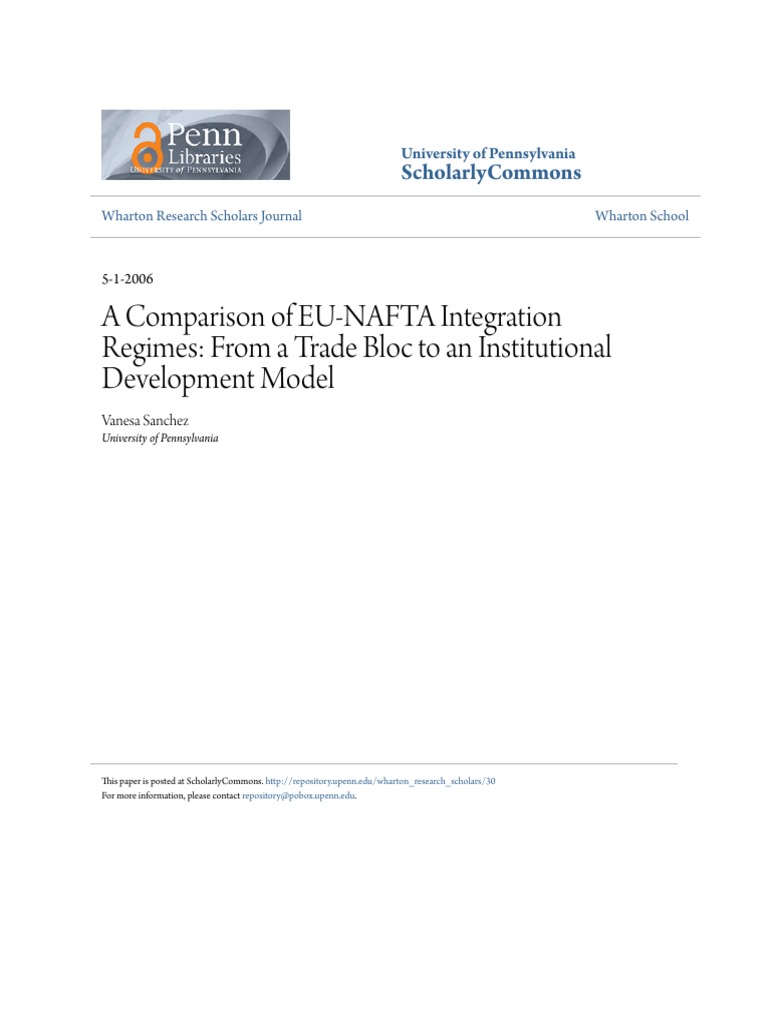 Eu Nafta | PDF | North American Free Trade Agreement | Enlargement Of ...