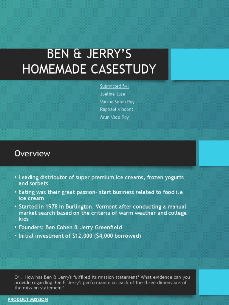 Ben & Jerry's Business Case Study Analysis | PDF | Employment | Economies