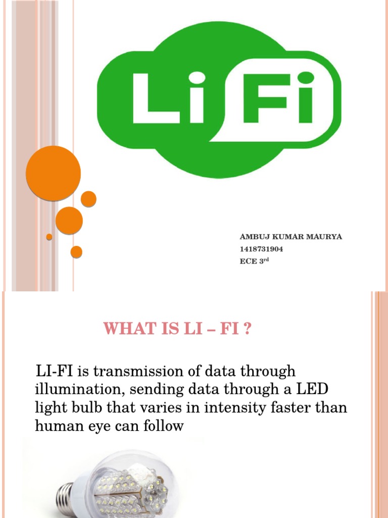 Lifi | PDF | Light Emitting Diode | Telecommunications Engineering