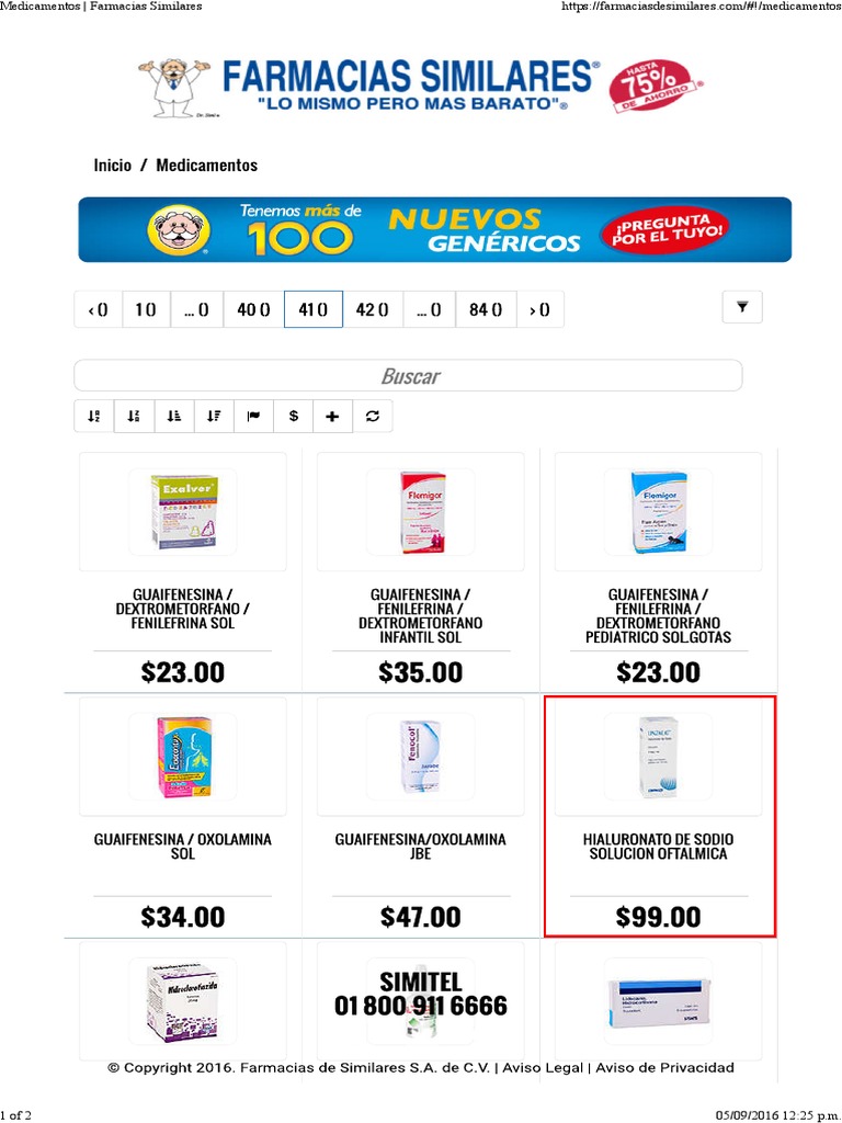 Medicamentos en Farmacias Similares | PDF