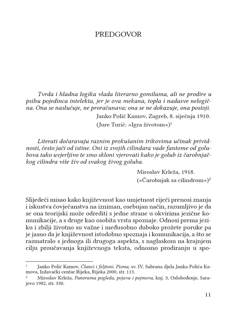 Tatjana Stupin - Kamov I Krleža - Predgovor | PDF