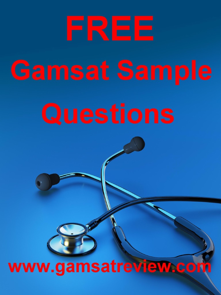 Free Gamsat Sample Questions PDF | PDF | Malaria | Chirality (Chemistry)