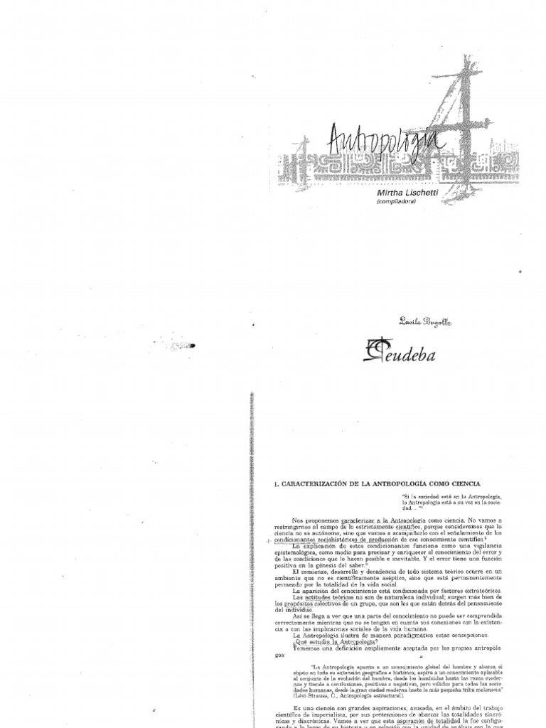 Lischetti Antropologia Social y Cultural | PDF