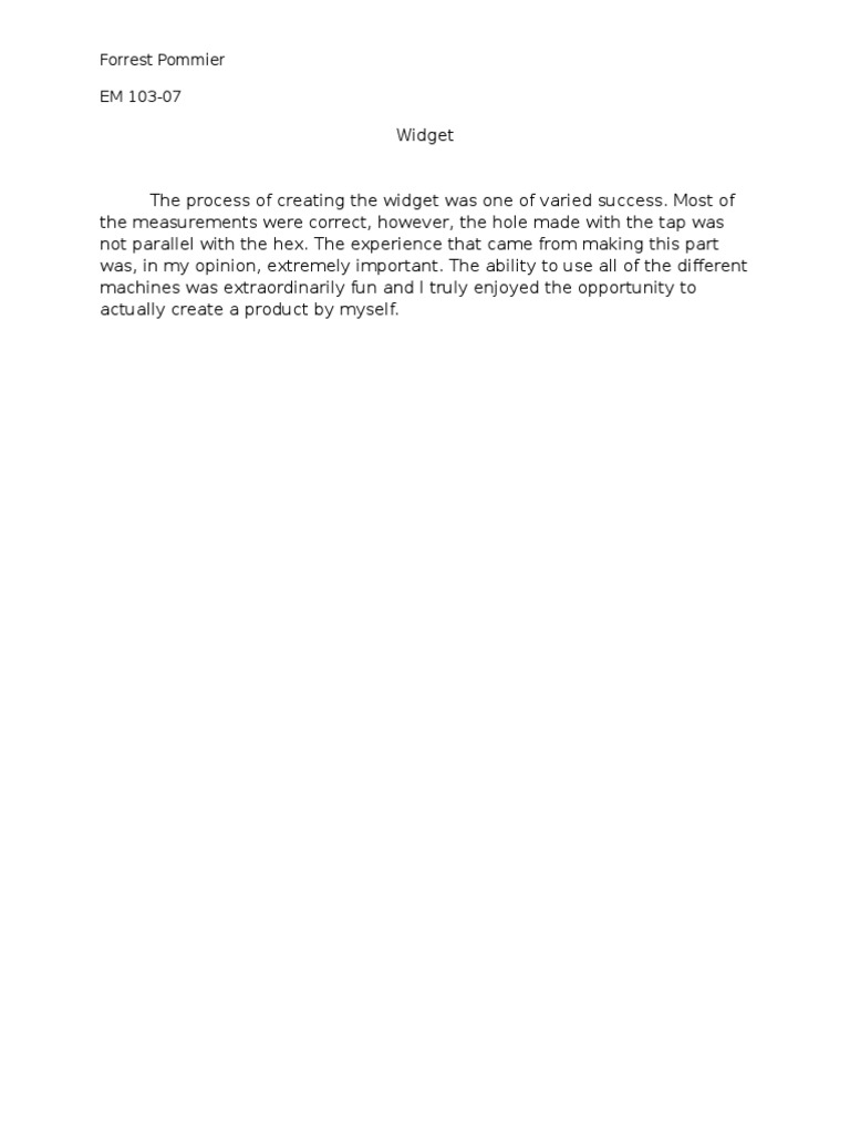 Widget Paragraph | PDF