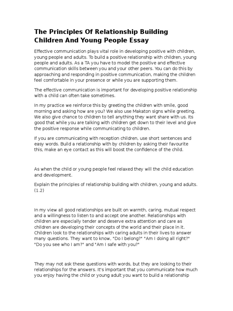 The Principles of Relationship Building | PDF | Confidentiality ...