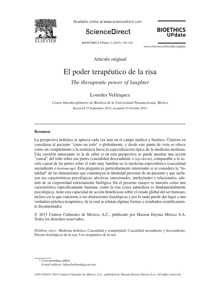 El Poder Terapeutico de La Risa | PDF | La risa | Sarah