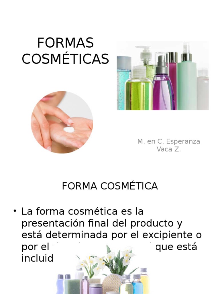Formas Cosméticas | Productos cosméticos | Emulsión