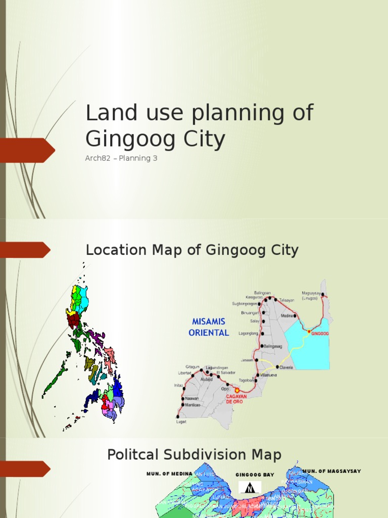 Land use planning of Gingoog City.pptx | Canyon | Soil