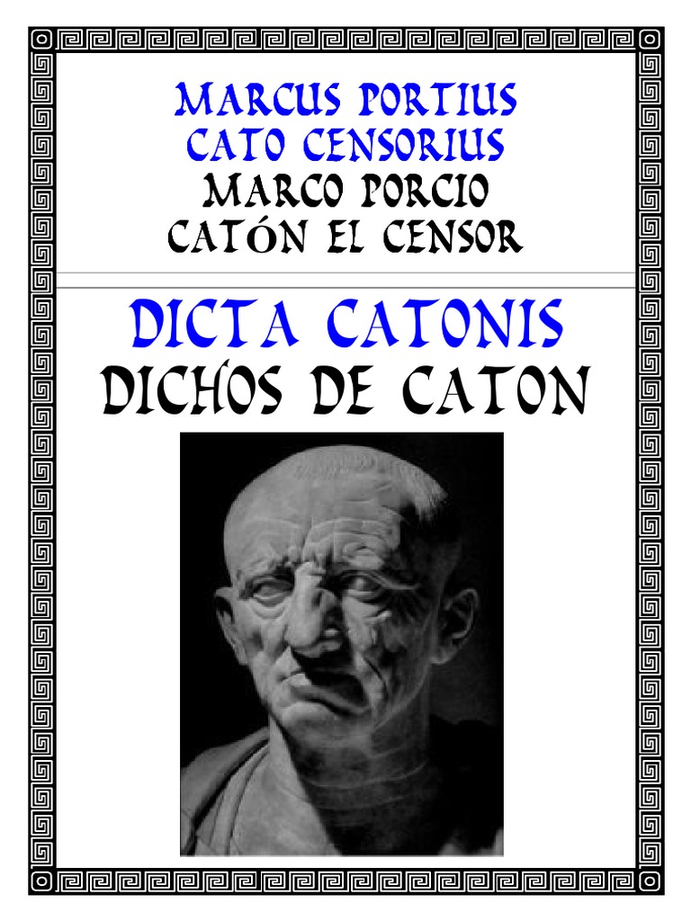 Vida y Obras de Marco Porcio Catón | PDF | Roma antigua | Antiguedad ...
