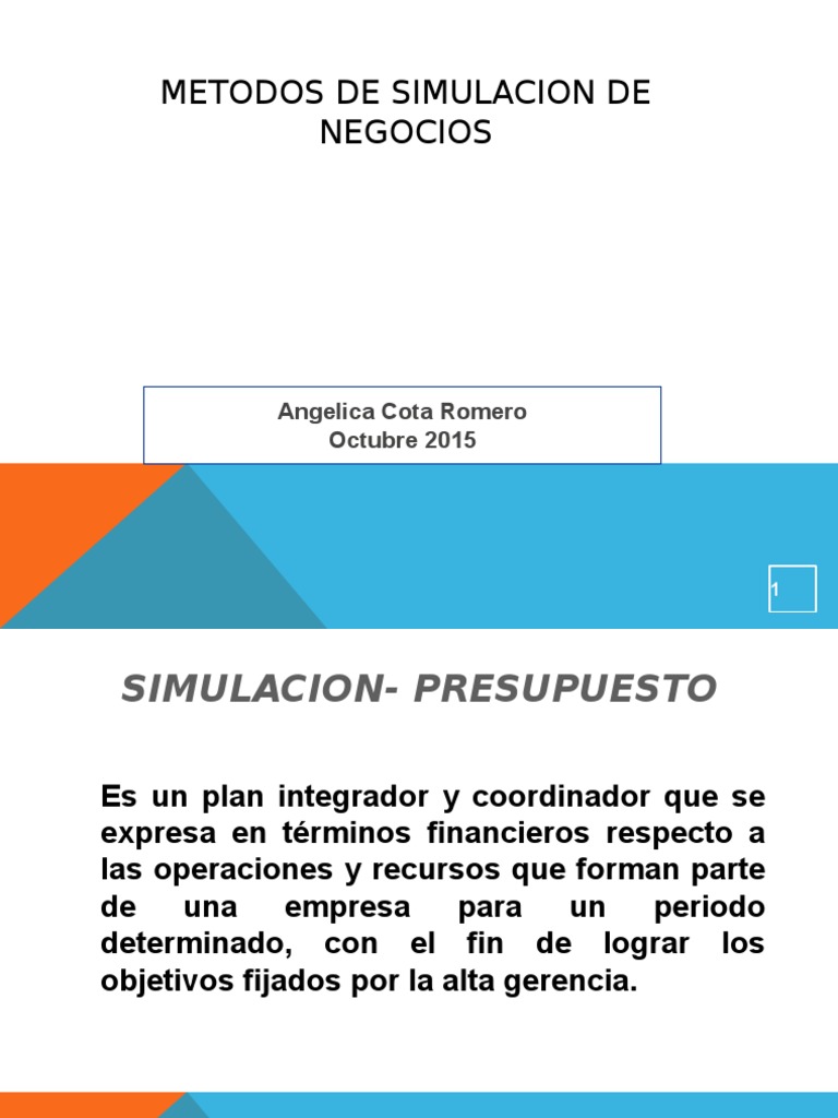 Metodos de Simulacion Financiera (Teoria) | PDF | Costo | Presupuesto Metodos de Simulacion Financiera (Teoria) | PDF | Costo | Presupuesto