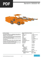SANDVIK DD321-40C Development Drill: Technical Specification | PDF ...