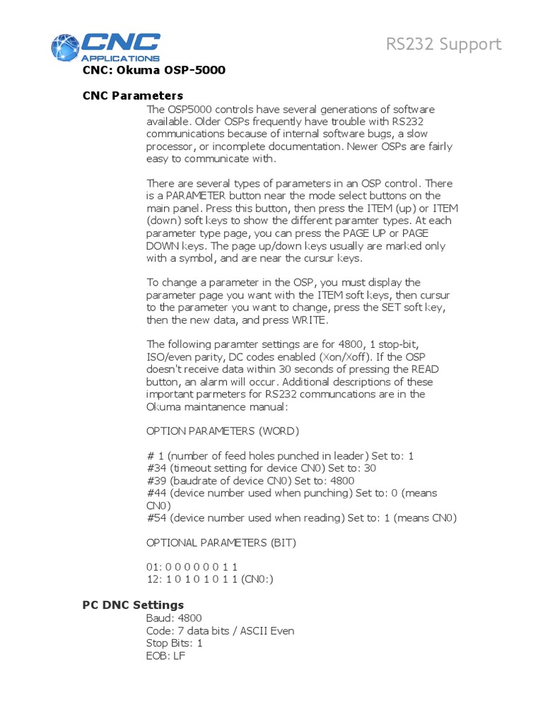 Okuma OSP 5000 | PDF | Computer File | Software