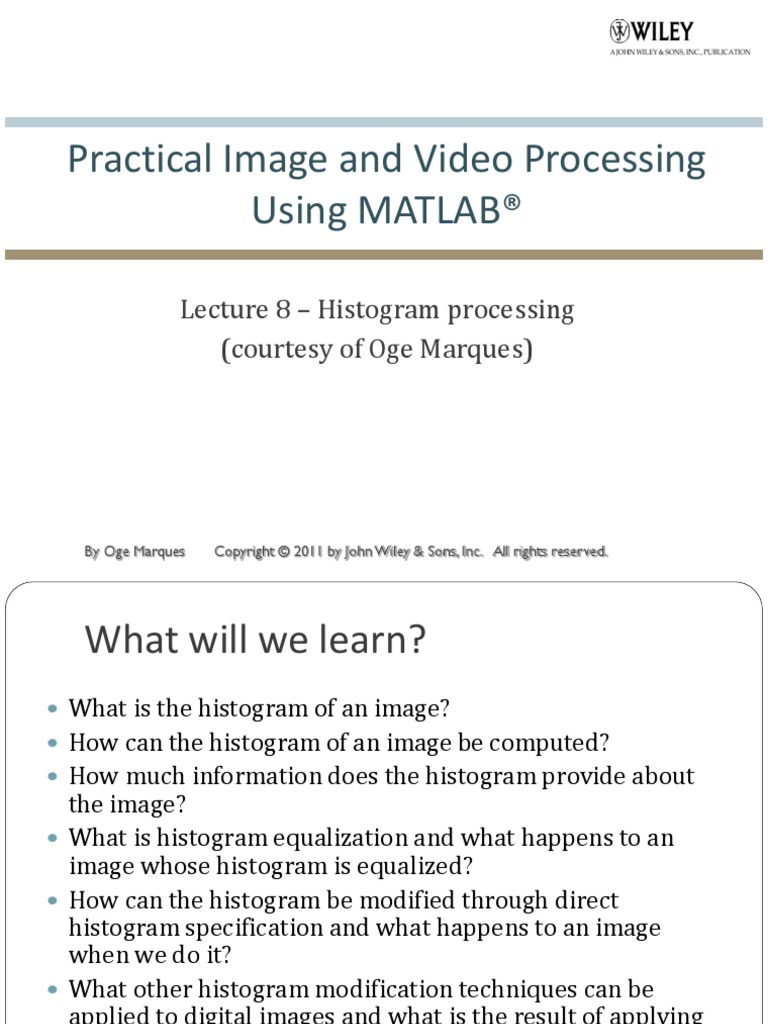 Lecture08 - Histogram Processing | PDF | Graphics | Imaging