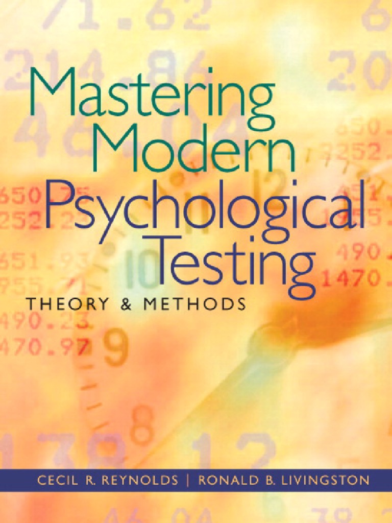 Mastering Modern Psychological Testing - Theory and Methods (2012) | PDF