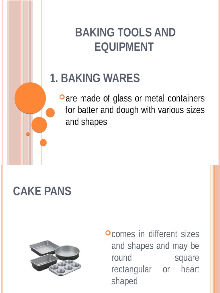 Baking Tools and Equipment | Download Free PDF | Cakes | Baking
