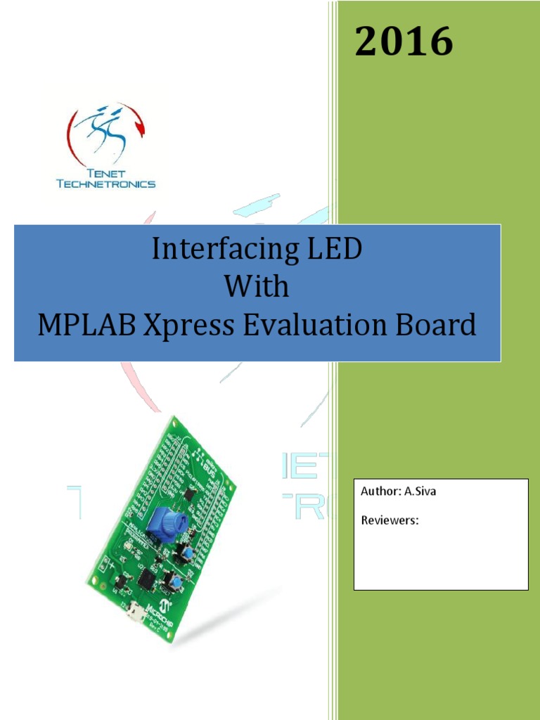 MPLAB Xpress Evaluation Board LED BLINK | PDF