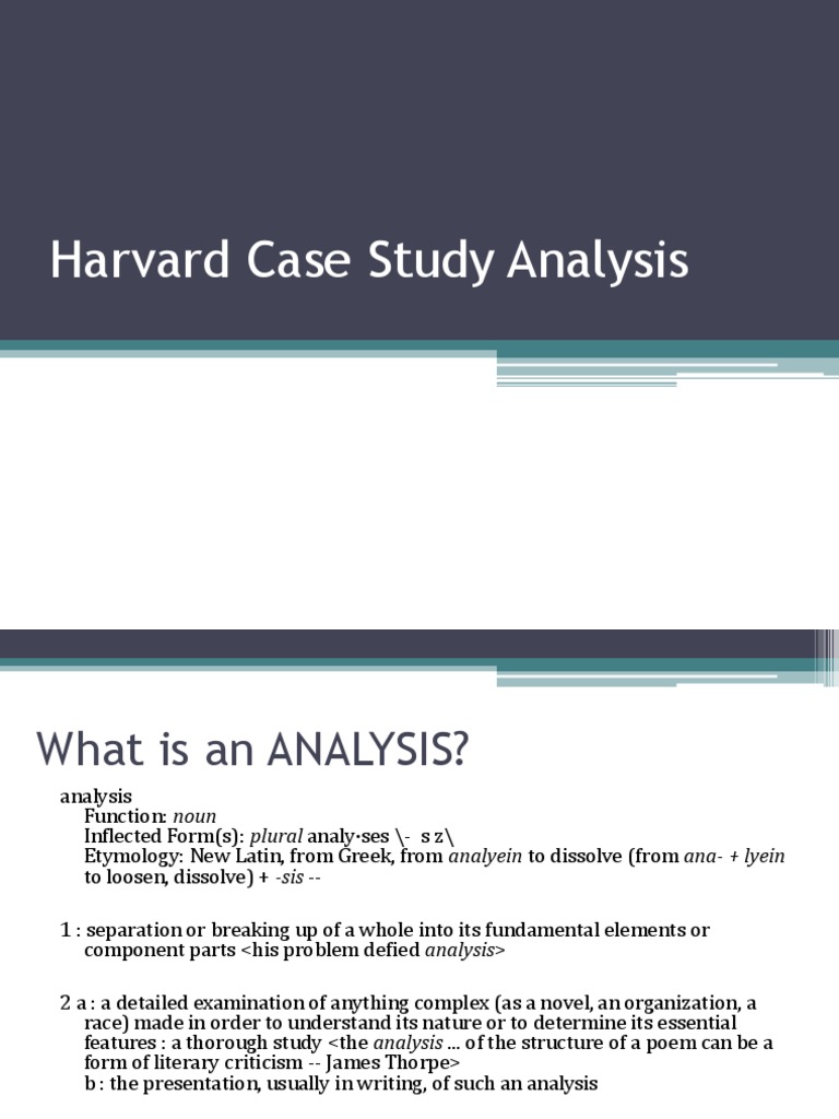 48658405-Harvard-Case-Study-Analysis.pdf | Analysis | Swot Analysis
