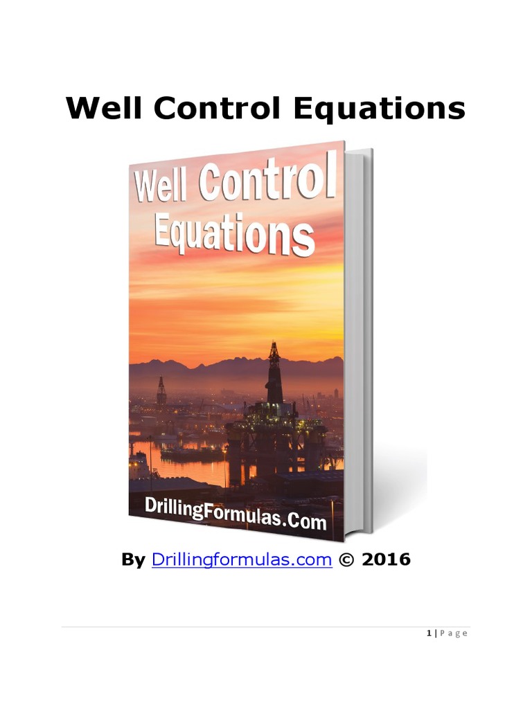 Well Control Euqations Drilling Formulas 2016 | PDF