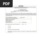 SH-1 Share Certificate Format | PDF | Business | Finance & Money Management