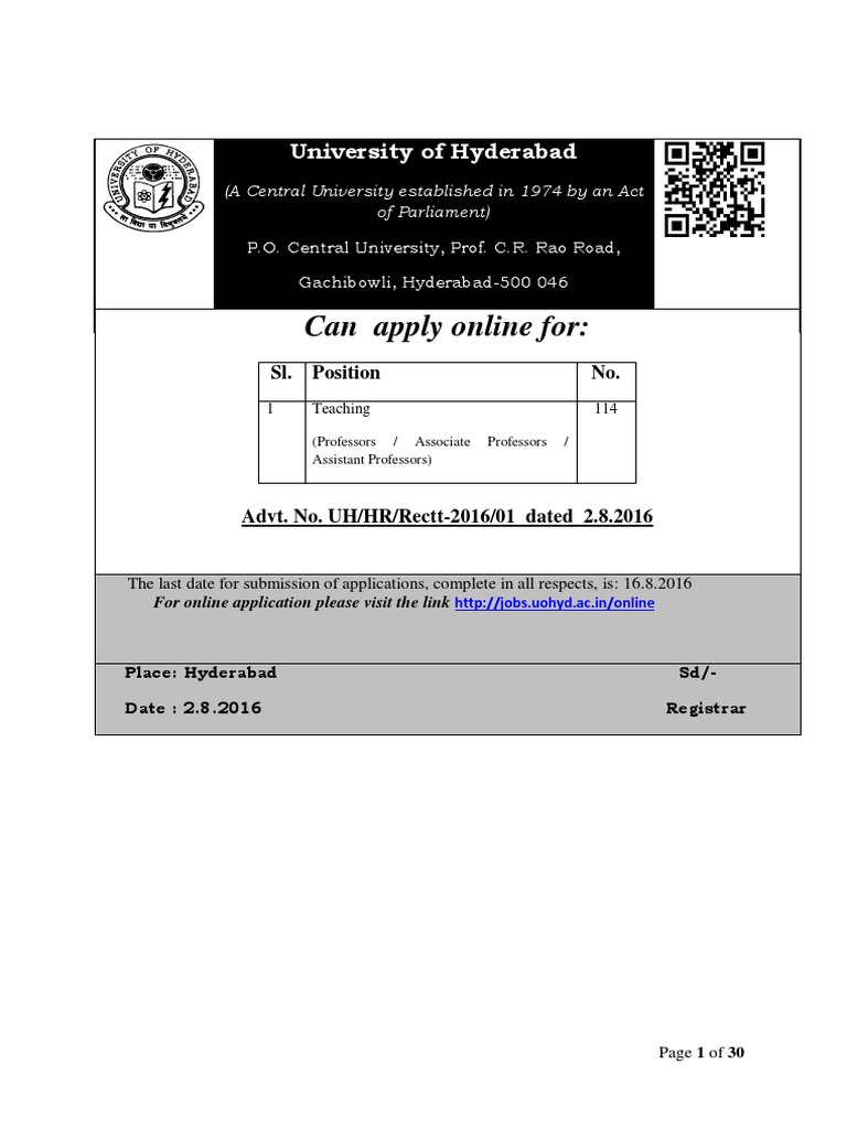 HCU Amended Notification | PDF