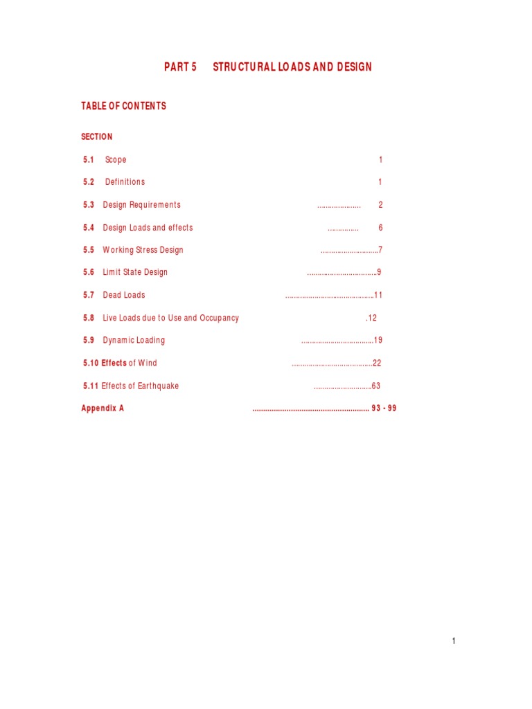 Ghana Building Code Part 5 - Loads | PDF | Structural Load | Pressure