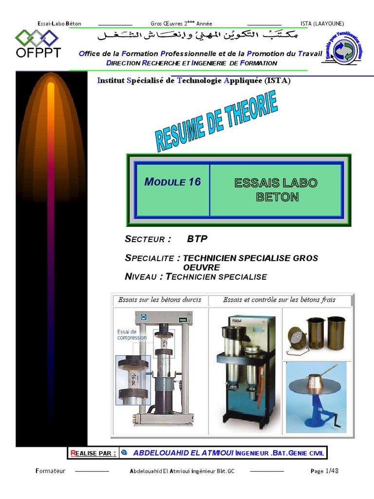 M14-Essai Labo Béton | PDF | Béton armé | Béton