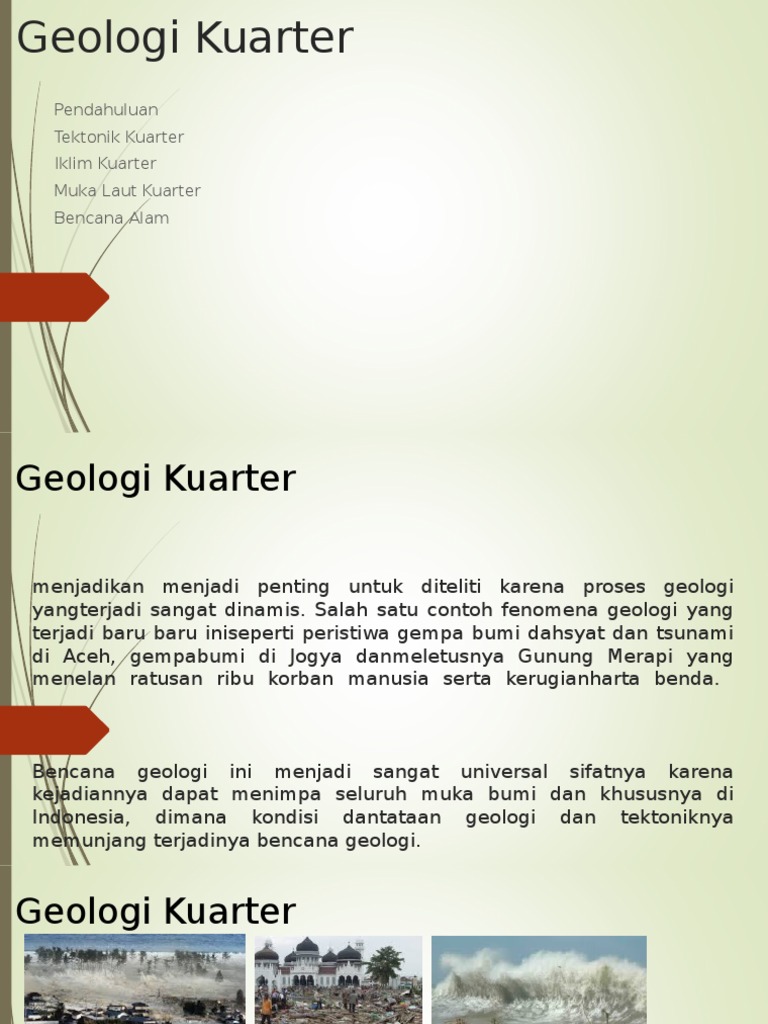 Geologi Kuarter 1 | PDF