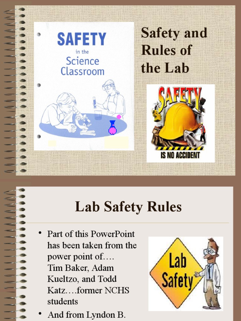 Science Safety Rules Powerpoint