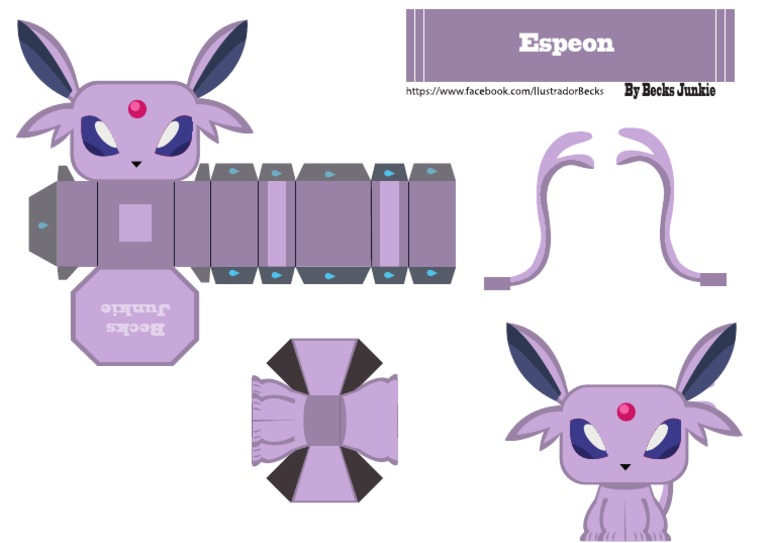 Espeon Mini Papercraft | PDF