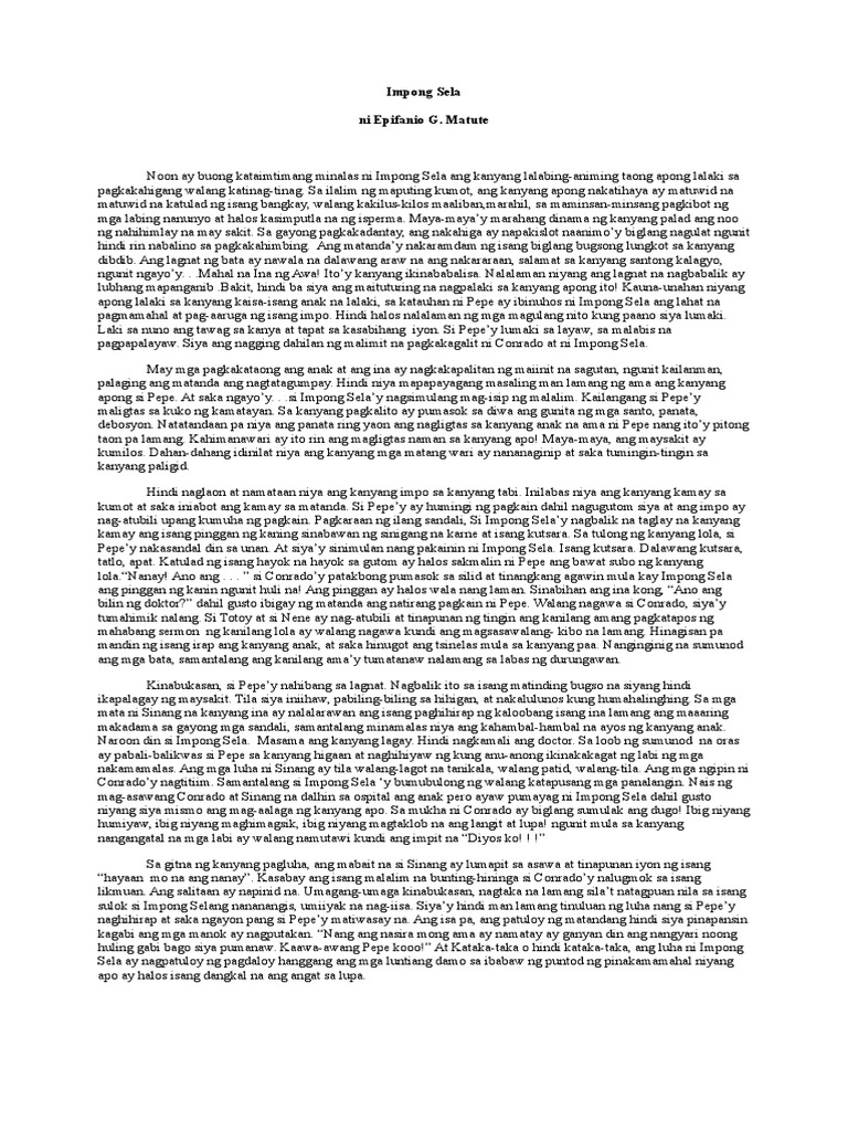 Impong Sela | PDF