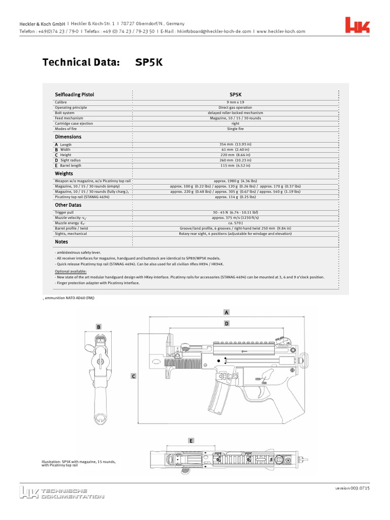 SP5K Technical Specifications Overview | PDF | Computers