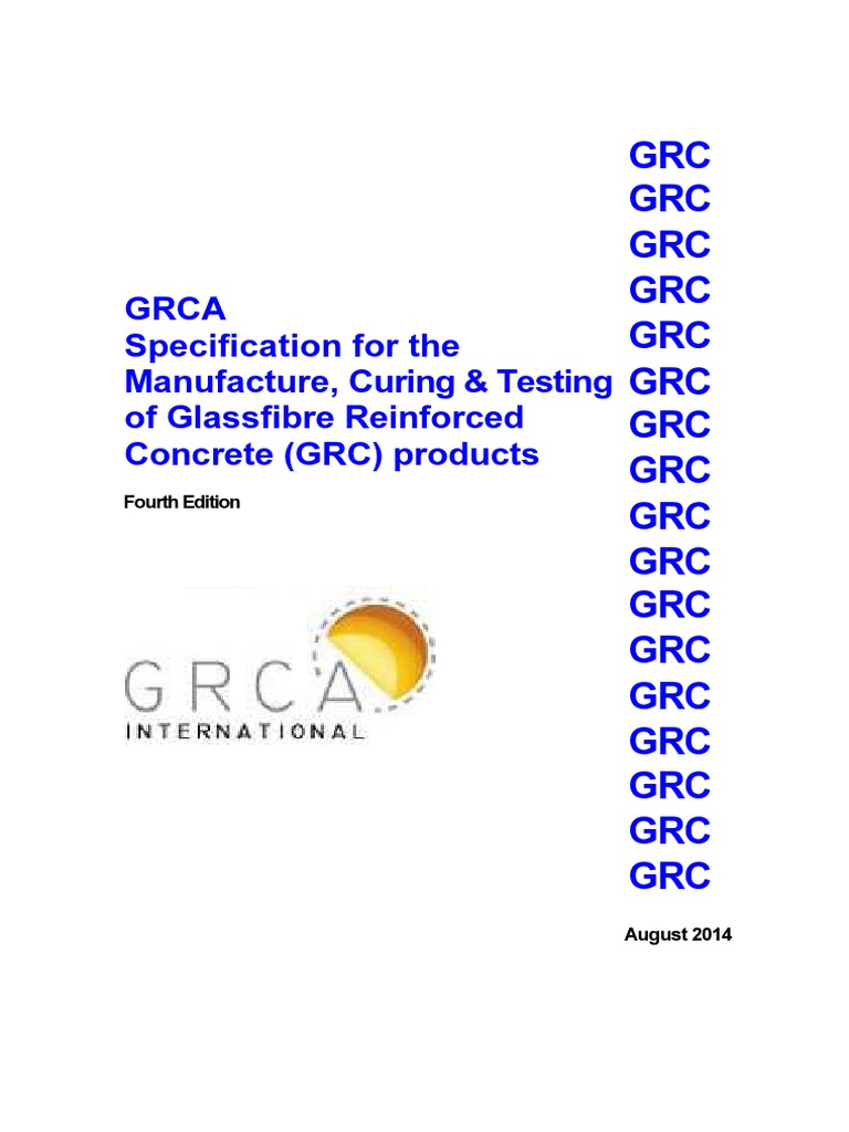 GRC Specification | PDF | Fiberglass | Concrete
