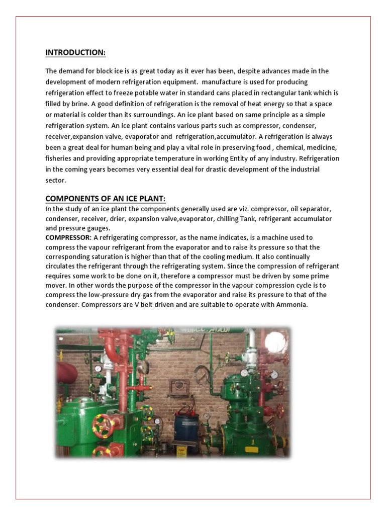 Ice Factory Report | PDF