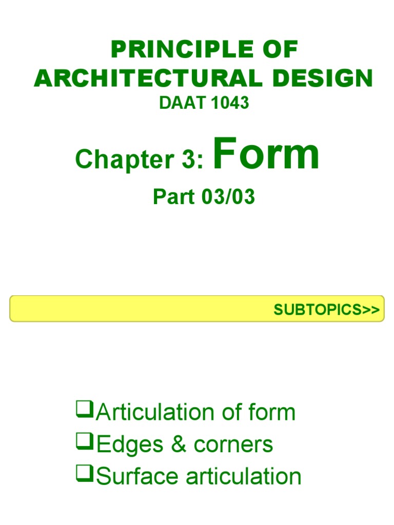 5 Form Part03 | PDF | Architectural Design | Architecture